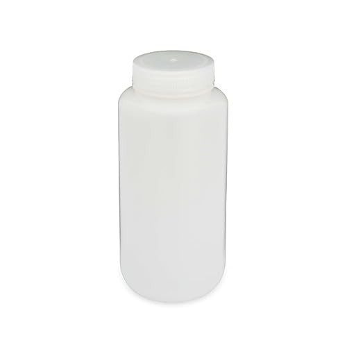 labForce | Durable HDPE Wide Mouth Round, HDPE with PP Closure | BPA and Phthalate free | 1000mL (Case of 24)