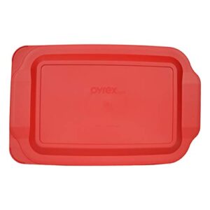 Pyrex (1) 222-PC 2qt Red Lid, (1) 232-PC 2qt Red Lid, (1) 233-PC 3qt Red Lid Made in the USA