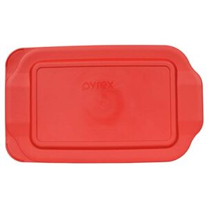 Pyrex (1) 222-PC 2qt Red Lid, (1) 232-PC 2qt Red Lid, (1) 233-PC 3qt Red Lid Made in the USA