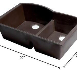 ALFI brand AB3320UM-C Kitchen Sink, Chocolate