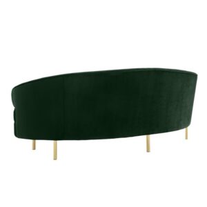 TOV Furniture Baila Modern Velvet Upholstered Living Room Sofa, 89.4" Green