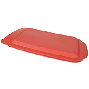 Pyrex (1) 222-PC 2qt Red Lid, (1) 232-PC 2qt Red Lid, (1) 233-PC 3qt Red Lid Made in the USA