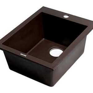 ALFI brand AB1720DI-C Kitchen Sink, Chocolate