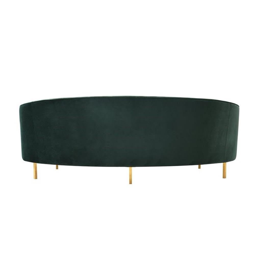 TOV Furniture Baila Modern Velvet Upholstered Living Room Sofa, 89.4" Green