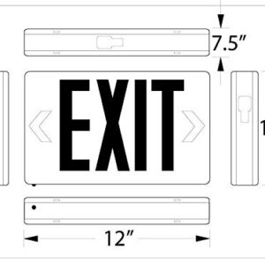 Exit Sign with Cord