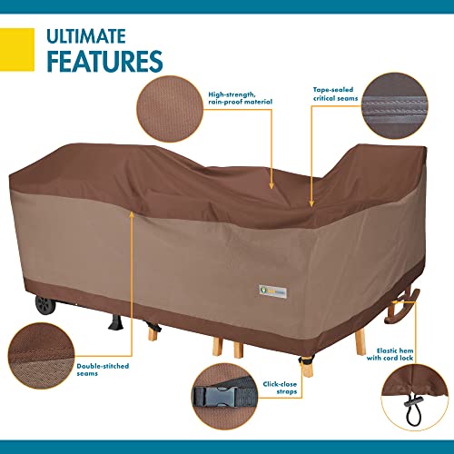 Duck Covers UGP1027229 Ultimate General Purpose Furniture Cover, 100" W x 70" D x 29" H, Mocha Cappuccino, Outdoor Furniture Cover