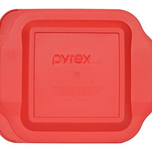 Pyrex (1) 222-PC 2qt Red Lid, (1) 232-PC 2qt Red Lid, (1) 233-PC 3qt Red Lid Made in the USA