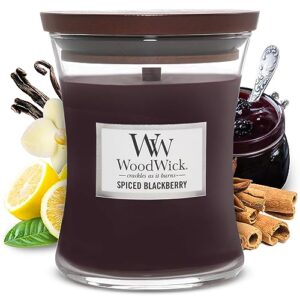 woodwick candle medium spiced blackberry 92078e