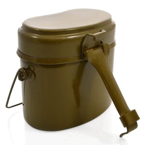 Books.And.More Original Soviet Russian Army Soldier Mess & Griddle Kit Canteen Pot Army Soldier Lunch Box