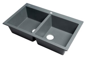 alfi brand ab3420di-t kitchen sink, titanium