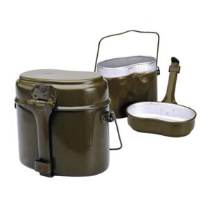 books.and.more original soviet russian army soldier mess & griddle kit canteen pot army soldier lunch box