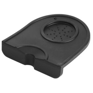 fdit coffee tamper mat multi-function thicken anti-skid wear station anti-slip mat holder silicone espresso pad(black)