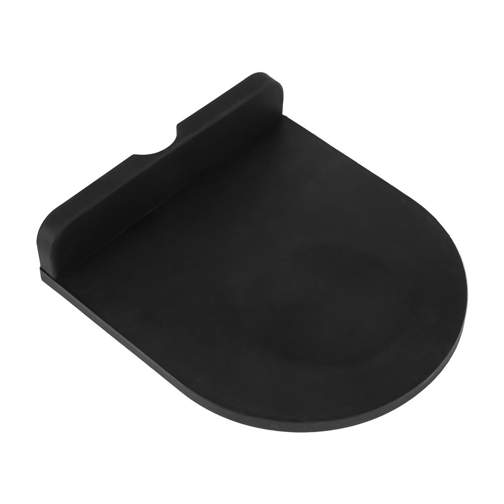 Fdit Coffee Tamper Mat Multi-function Thicken Anti-skid Wear Station Anti-Slip Mat Holder Silicone Espresso Pad(Black)