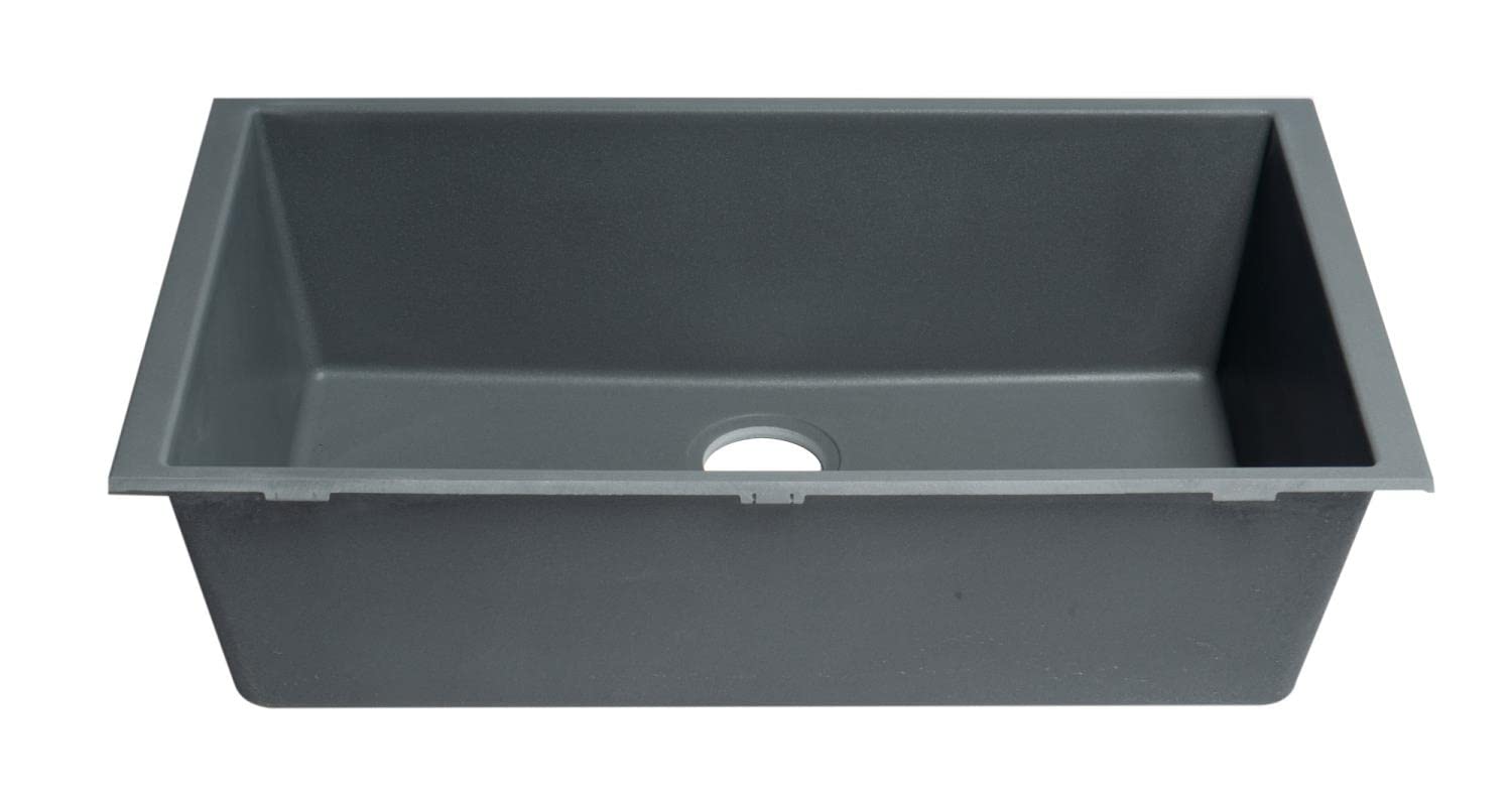 ALFI brand AB3322UM-T Kitchen Sink, Titanium