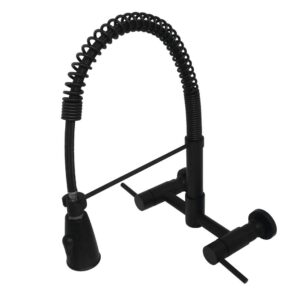 kingston brass gs8280dl concord pull-down sprayer kitchen faucet, matte black