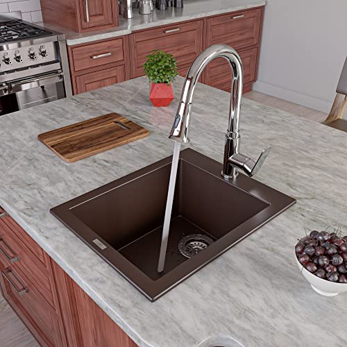 ALFI brand AB1720DI-C Kitchen Sink, Chocolate