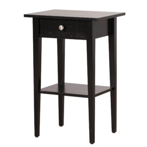 Glory Furniture Dalton , Silver Champagne Nightstand, SIDE TABLE, 28" H x 14" W x 18" D,