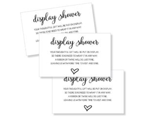 all ewired up 50 display shower insert cards, display shower card, display shower tags, display shower invitation, bridal shower insert, baby shower display cards (50-cards)