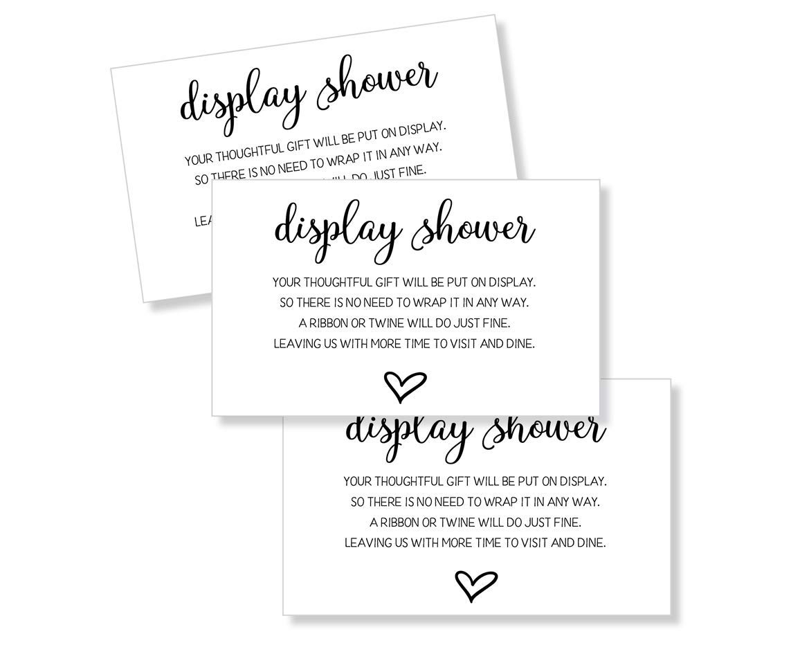 All Ewired Up 50 Display Shower Insert Cards, Display Shower Card, Display Shower Tags, Display Shower Invitation, Bridal Shower Insert, Baby Shower Display Cards (50-Cards)