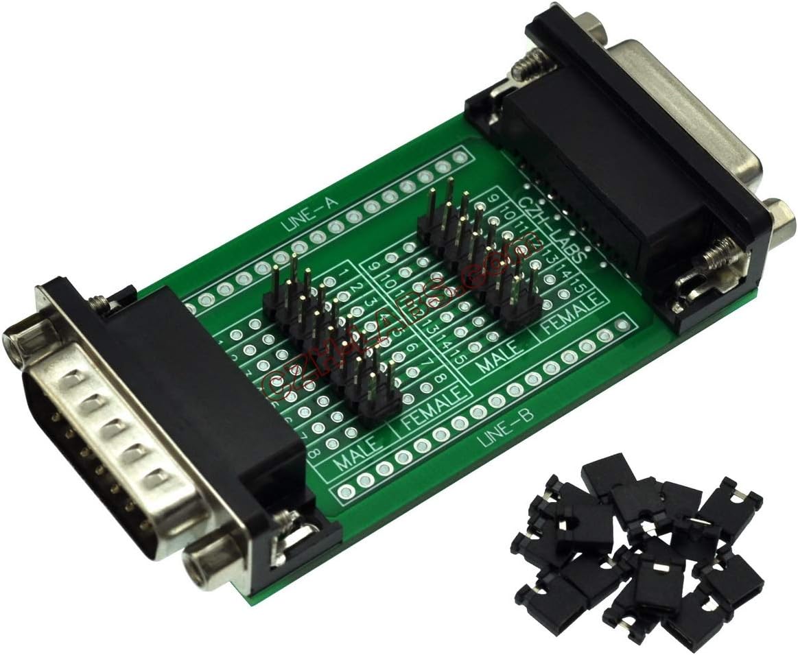 CZH-Labs Combo Package D'sub DB9 DB15 DB25 DB37 Diagnostic Test Breakout Boards.