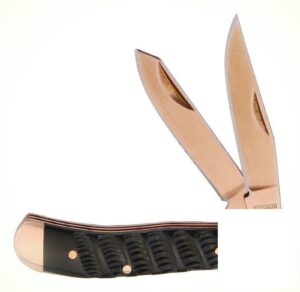 rough rider copper ridge trapper rose titanium folding blades knife