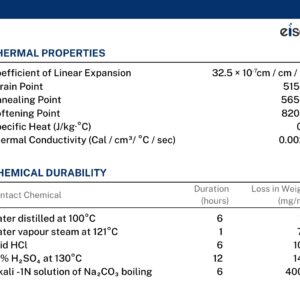 EISCO Beaker, 2000ml - ASTM - Low Form with Spout - Dual Scale, White Graduations - Borosilicate 3.3 Glass