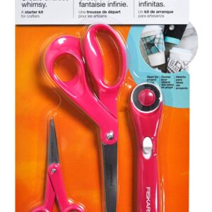 Fiskars Craft Sewing Starter Kit (3pc), Pink 3 Count