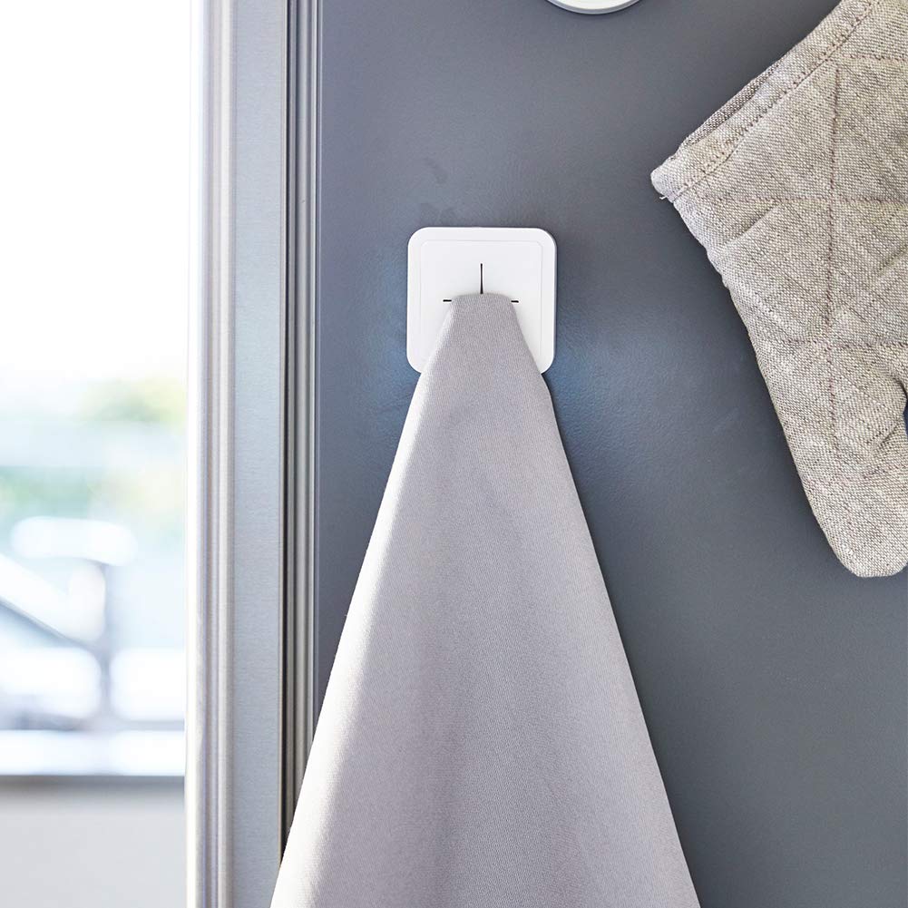 Yamazaki Industries 4248 Magnetic Kitchen Towel Holder, White, Approx. W 2.2 x D 0.9 x H 2.2 inches (5.5 x 2.3 x 5.5 cm), Tower, Towel Rack