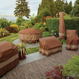 Duck Covers Ultimate Water-Resistant 72 Inch Round Patio Table & Chair Set Cover, Outdoor Table Cover