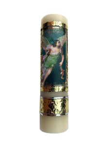 archangel saint raphael archangel prayer protection colorful candle health angel vela de san rafael arcangel