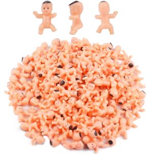 120 pieces mini plastic babies baby shower party favor supplies ice cube game party decoretions baby full moon gifts, 1 inch