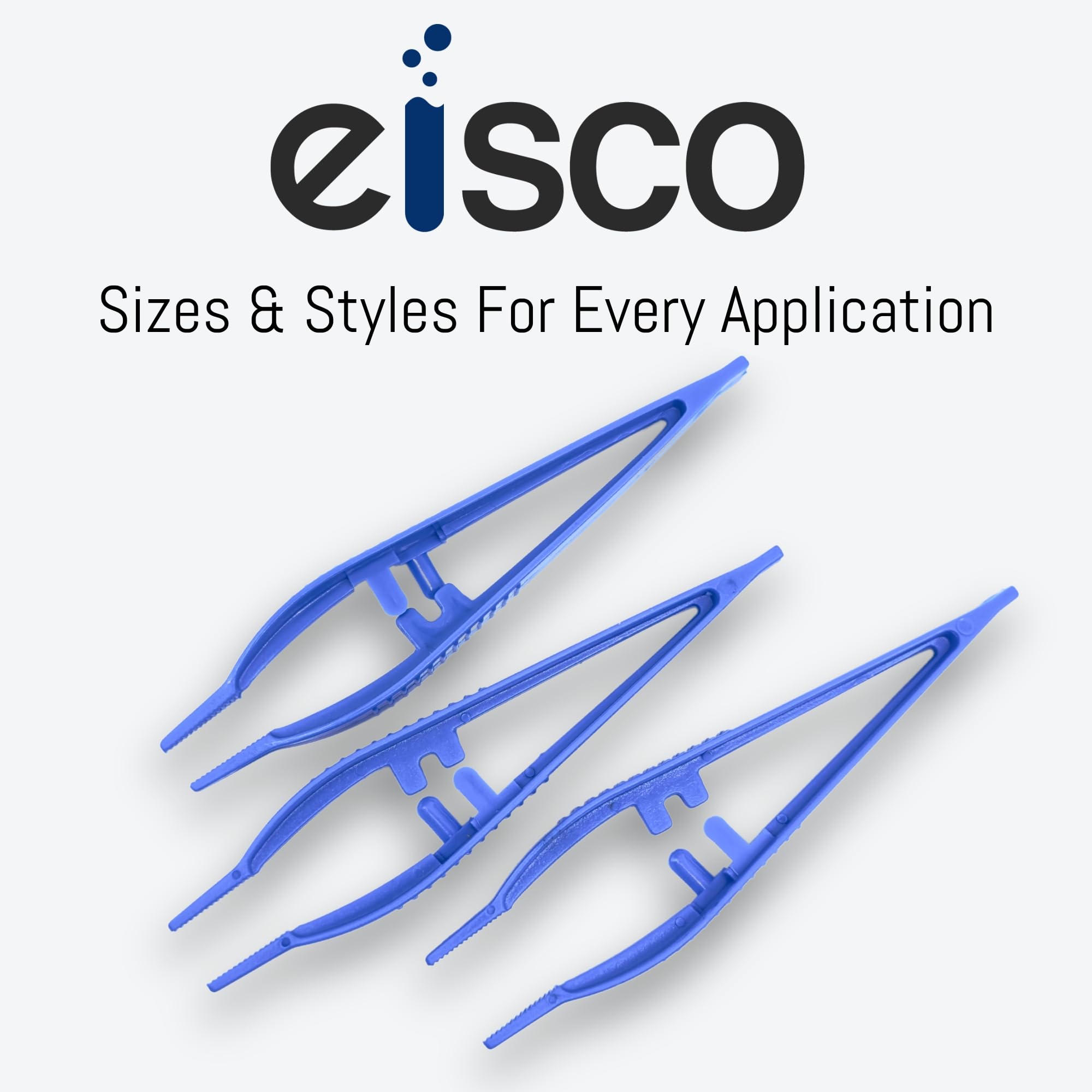 Eisco Labs - 5" Disposable Forceps - Precision Grip, Plastic Tweezers for Laboratory, Classroom, and Educational Use, Single Pack