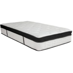 EMMA + OLIVER Astor 12 Inch CertiPUR-US Certified Memory Foam Pocket Spring Mattress, Twin Mattress in a Box