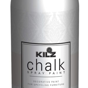 KILZ Chalk Spray Paint, Interior, White, 12 Ounces