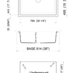 ALFI brand AB3322UM-T Kitchen Sink, Titanium