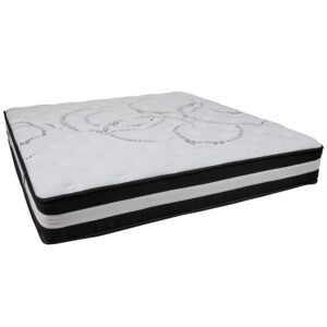 EMMA + OLIVER Astor 12 Inch CertiPUR-US Certified Hybrid Pocket Spring Mattress, King Mattress in a Box