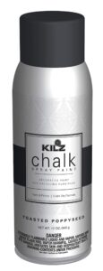 kilz chalk spray paint, interior, toasted poppyseed, 12 ounces