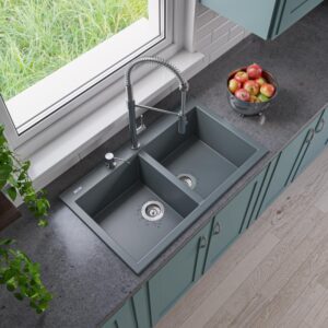 ALFI brand AB3420DI-T Kitchen Sink, Titanium