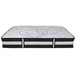 EMMA + OLIVER Astor 12 Inch CertiPUR-US Certified Hybrid Pocket Spring Mattress, Queen Mattress in a Box