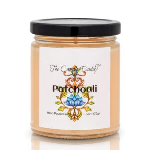 patchouli scented candle - inscense- 6 ounce jar candle