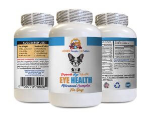 dog eye supplement - dog eye health solution - supports vision - advanced complex - dog minerals - 60 tablets (1 bottle)