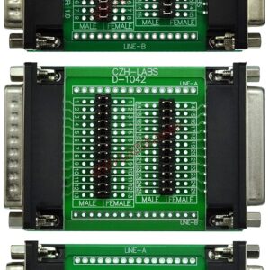 CZH-Labs Combo Package D'sub DB9 DB15 DB25 DB37 Diagnostic Test Breakout Boards.