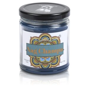 nag champa scented candle - inscense- 6 ounce jar candle