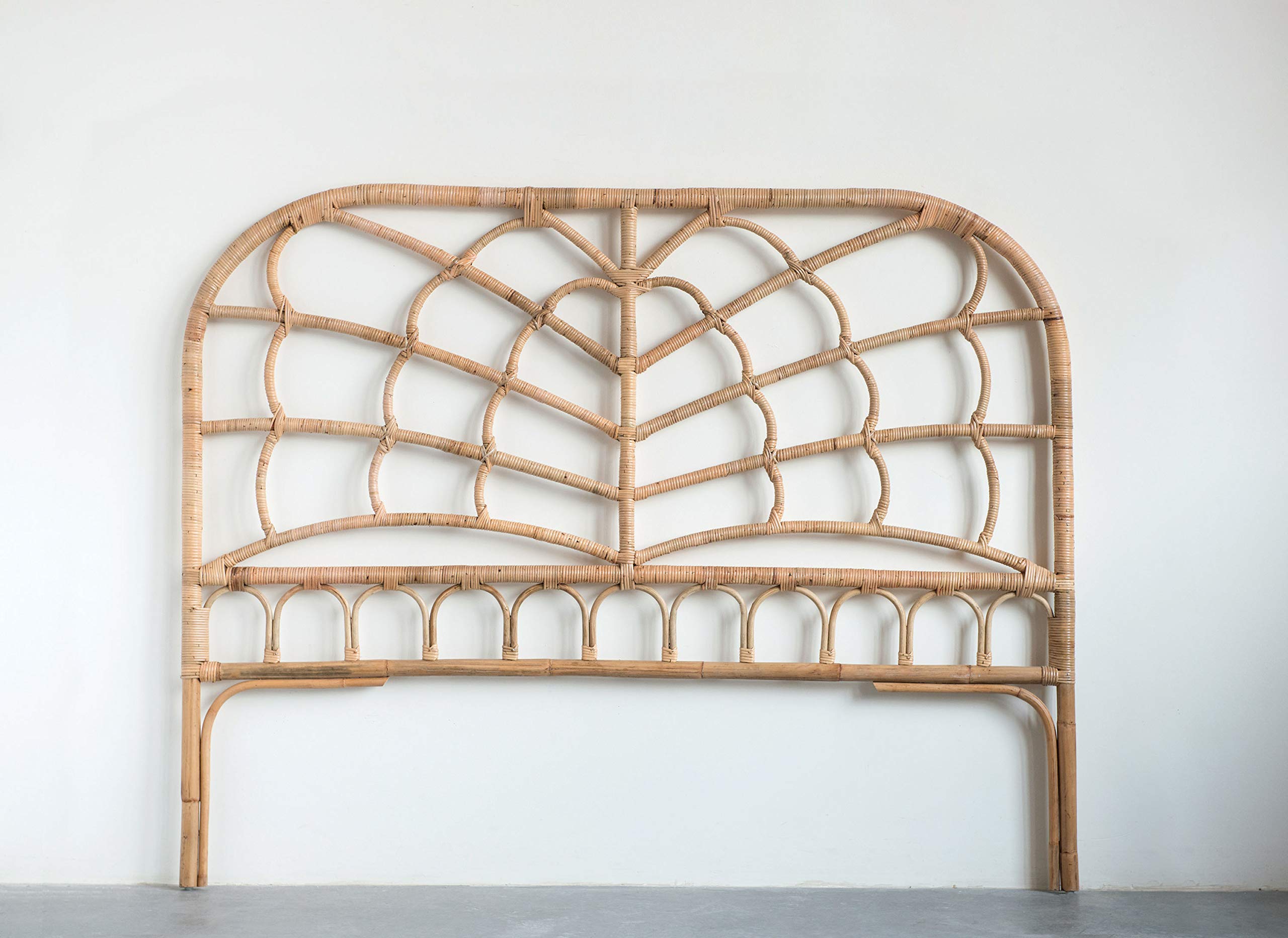 Creative Co-Op Queen Rattan Headboard