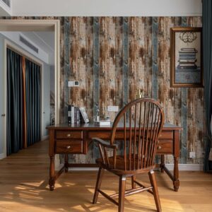 Heroad Brand 17.3"x78.7" Contact Paper Wood Wallpaper Stick and Peel Removable Self Adhesive Wallpaper for Living Room Bedroom Kitchen Backsplash