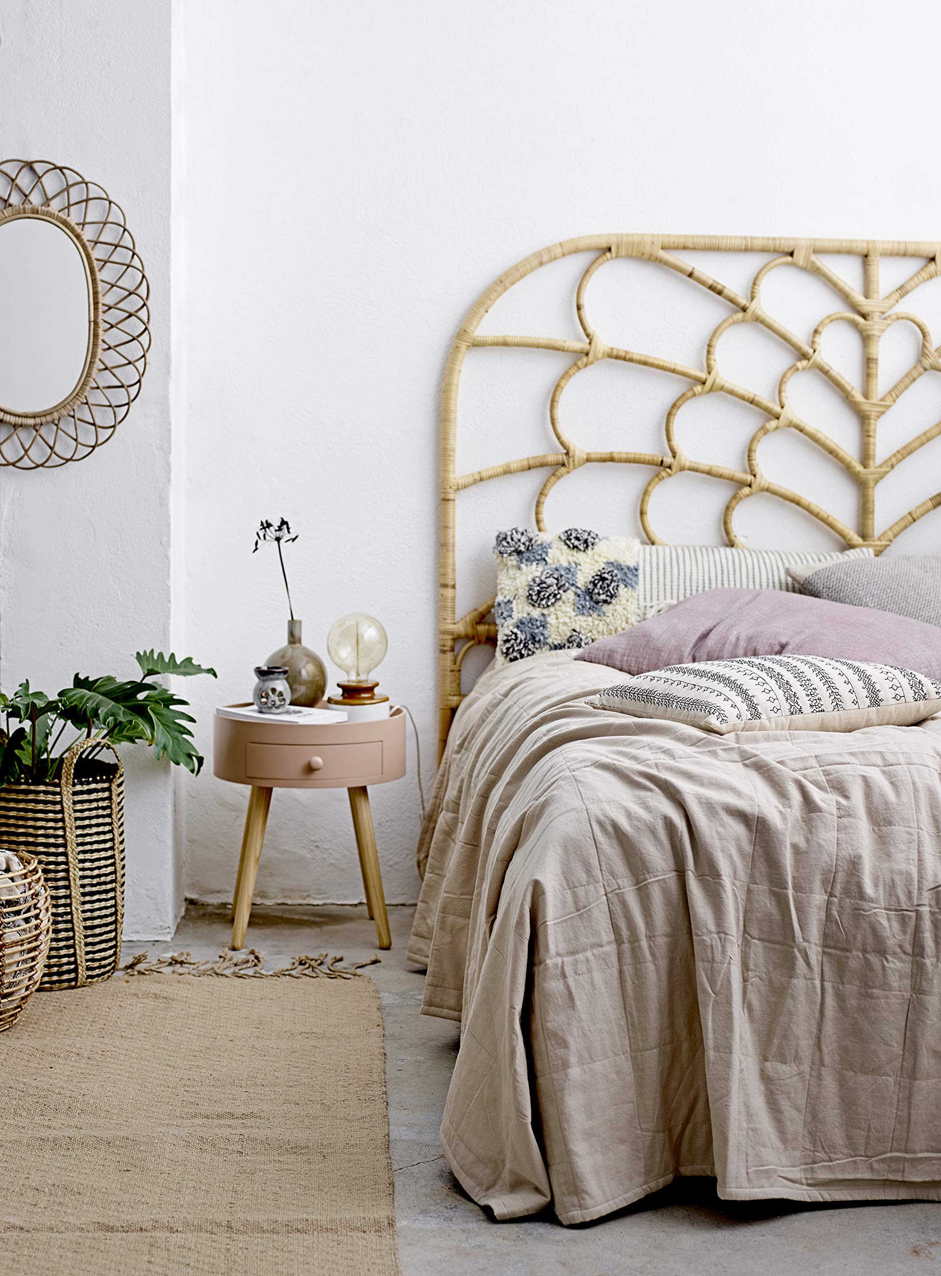 Creative Co-Op Queen Rattan Headboard