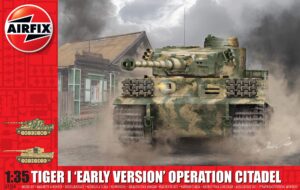 airfix tiger i early version operation citadel 1:35 wwii military tank plastic model kit a1354