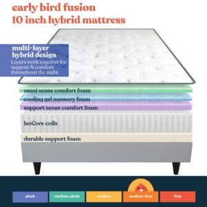 Early Bird Dual Cool 10" Medium Hybrid Mattress