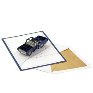 hallmark signature paper wonder pop up birthday card (classic car, amazing ride)