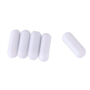 topincn 5pcs magnetic stirrer mixer stir bar type-c white color ptfe stir bar laboratory stirrer flea lab for magnetic mixer (c5*15mm)